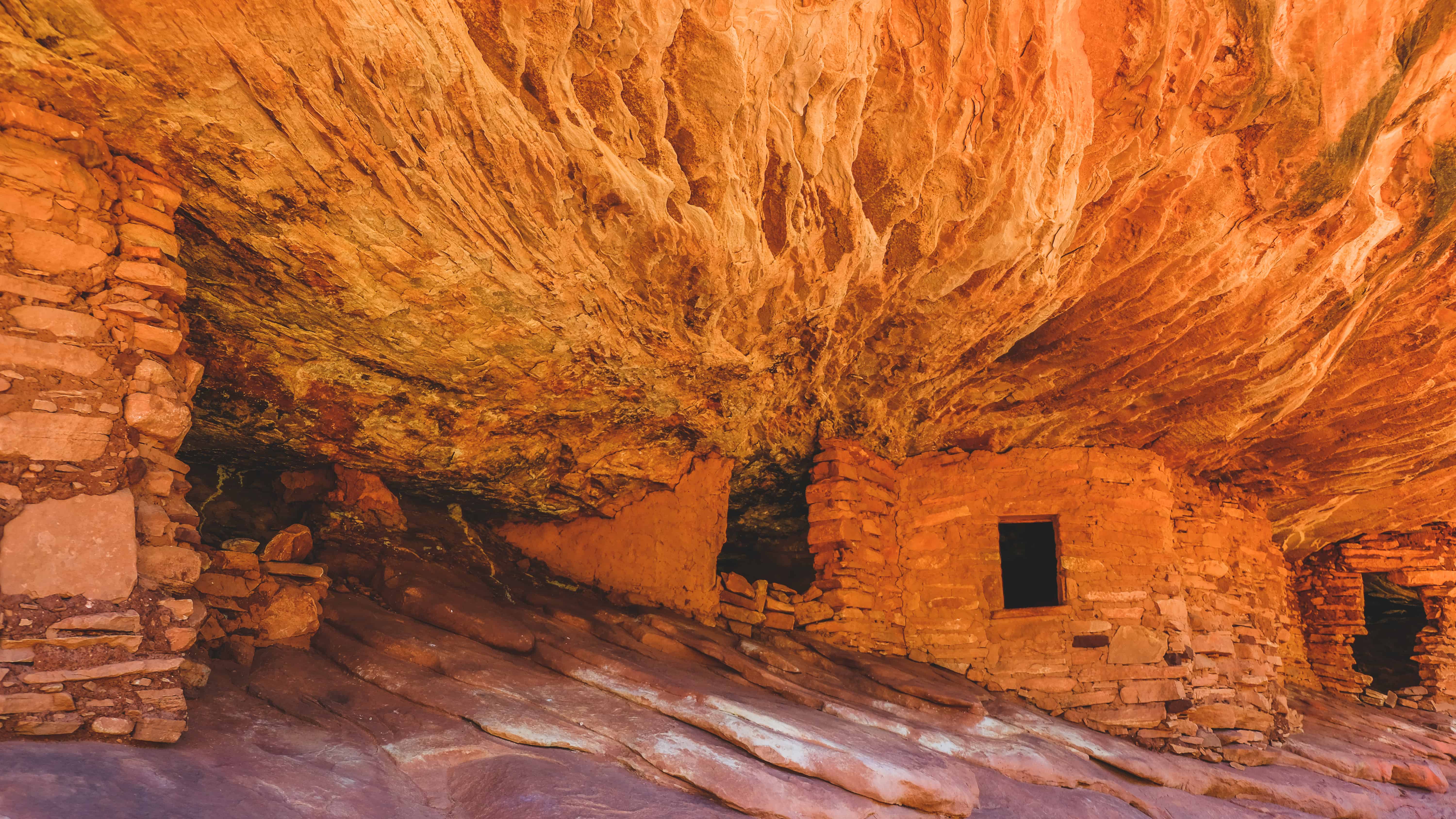 House on fire ruins mule canyon Red Around the World