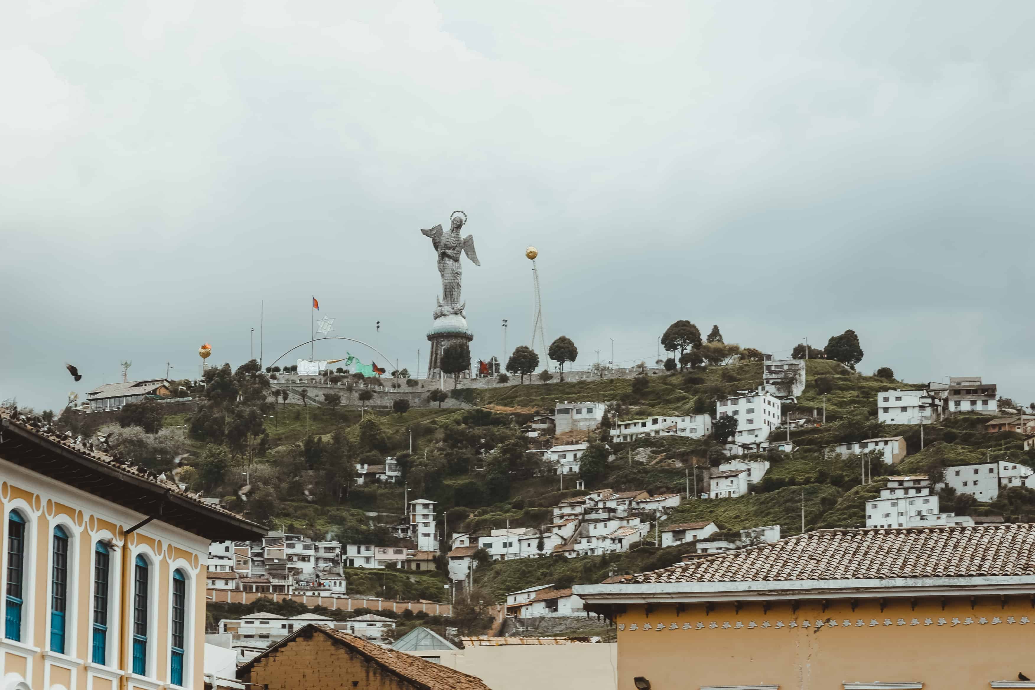 angel statue quito ecuador Red Around the World