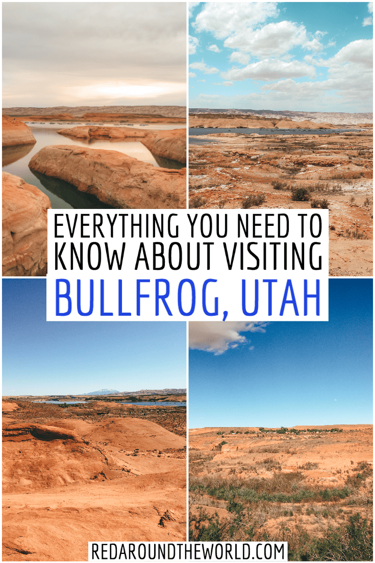 Bullfrog, Utah is at the north end of Lake Powell. While the lake is ...